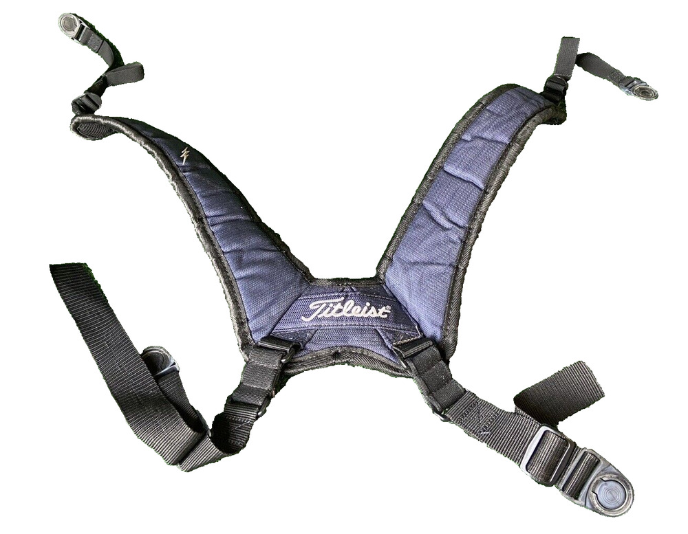 Titleist Stand Golf Bag Blue Dual Backpack Style Replacement Strap ~32 ...