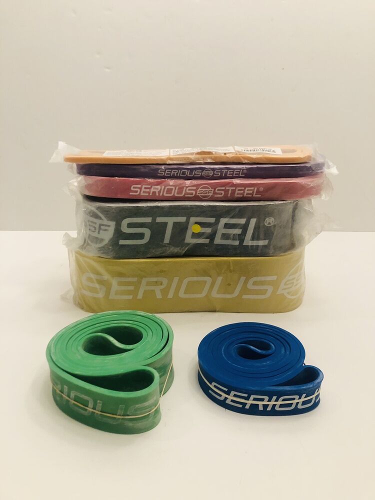 Serious Steel Complete Set of 32 Inch Resistance Bands for X3 Bar ...