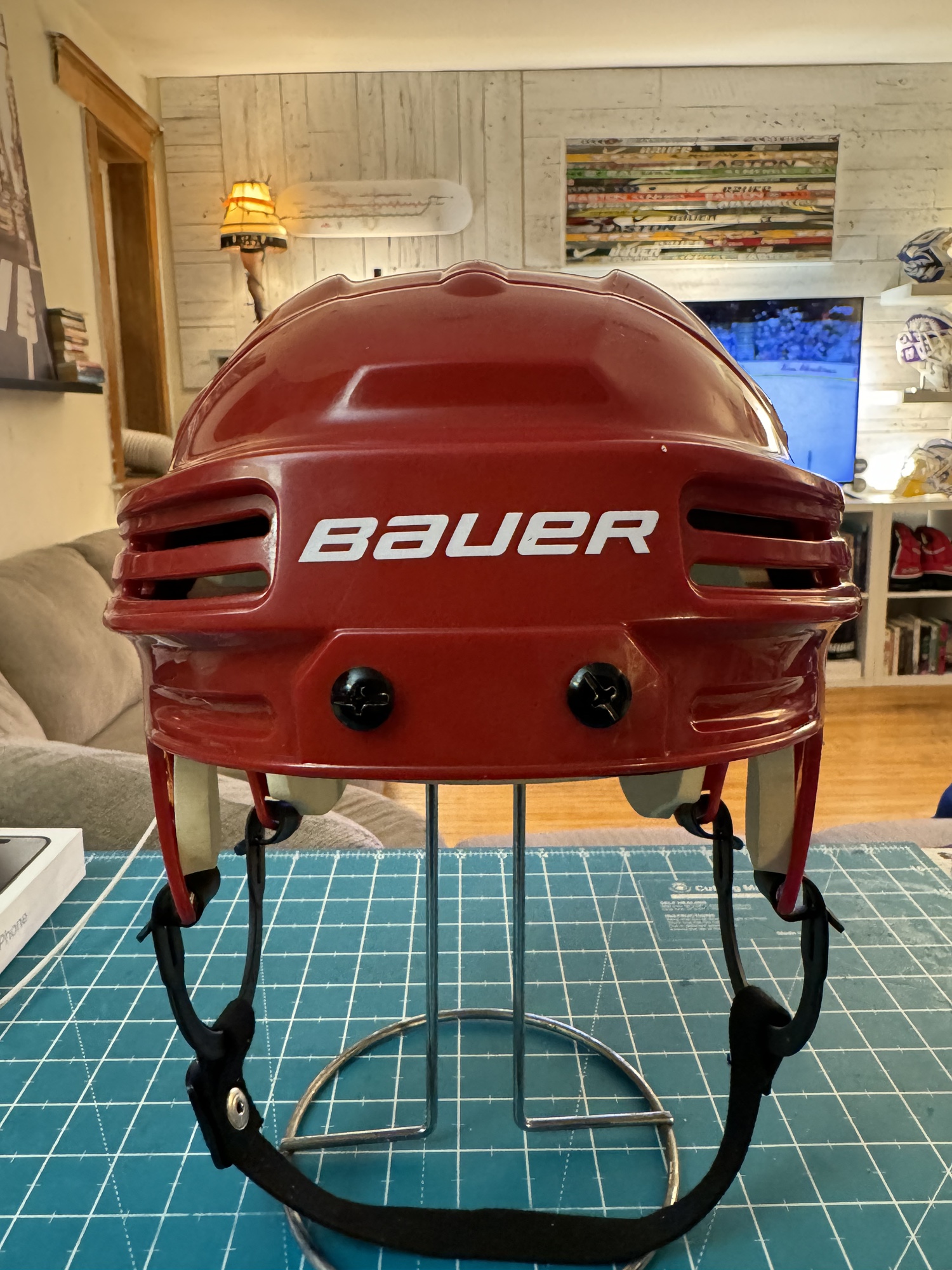 Bauer XL 4500 Hockey Helmet (Red) | SidelineSwap