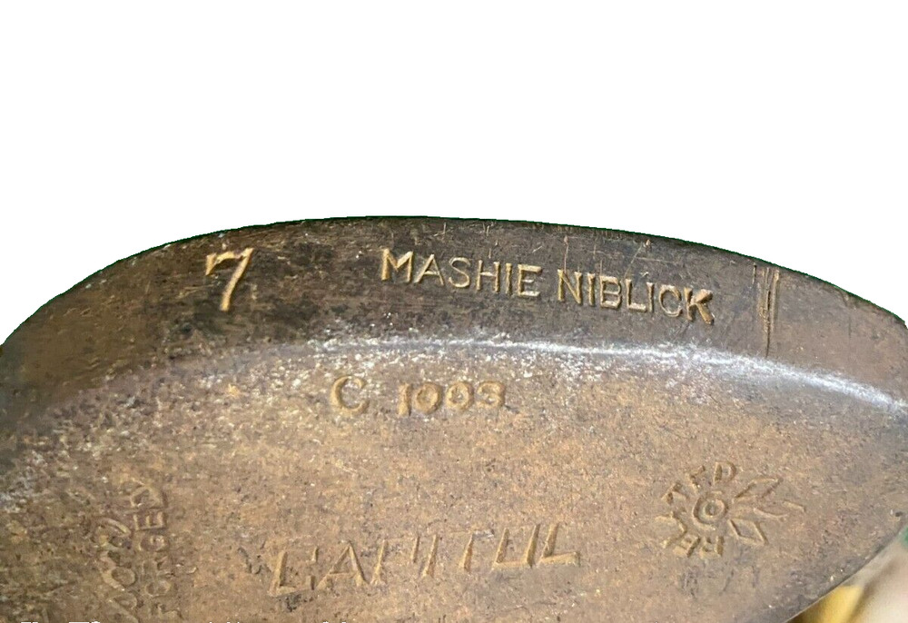 Wilson Capitol Mashie Niblick 7 Iron Forged Chromium Related RH Coated ...