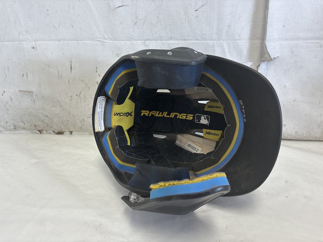 Used Rawlings Mach Jr Reva 6 3 8- 7 1 8 Baseball Batting Helmet W Jaw ...