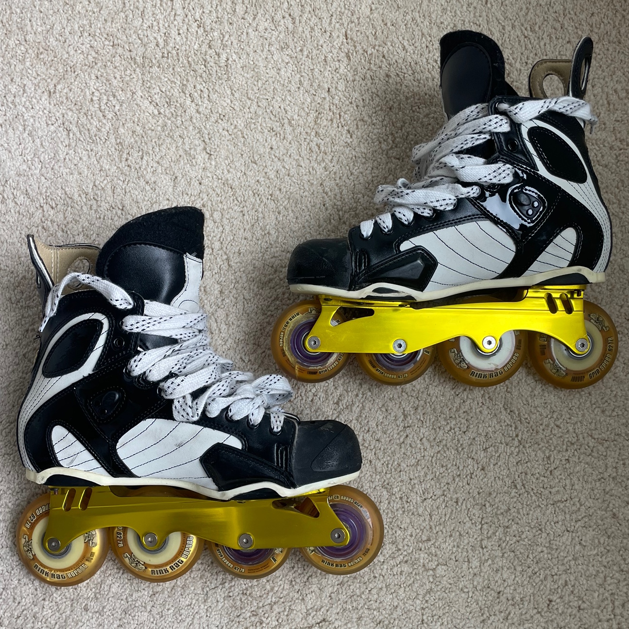 Vintage Mission Proto VI skates 8.5D mens Inline Roller Hockey Skates ...