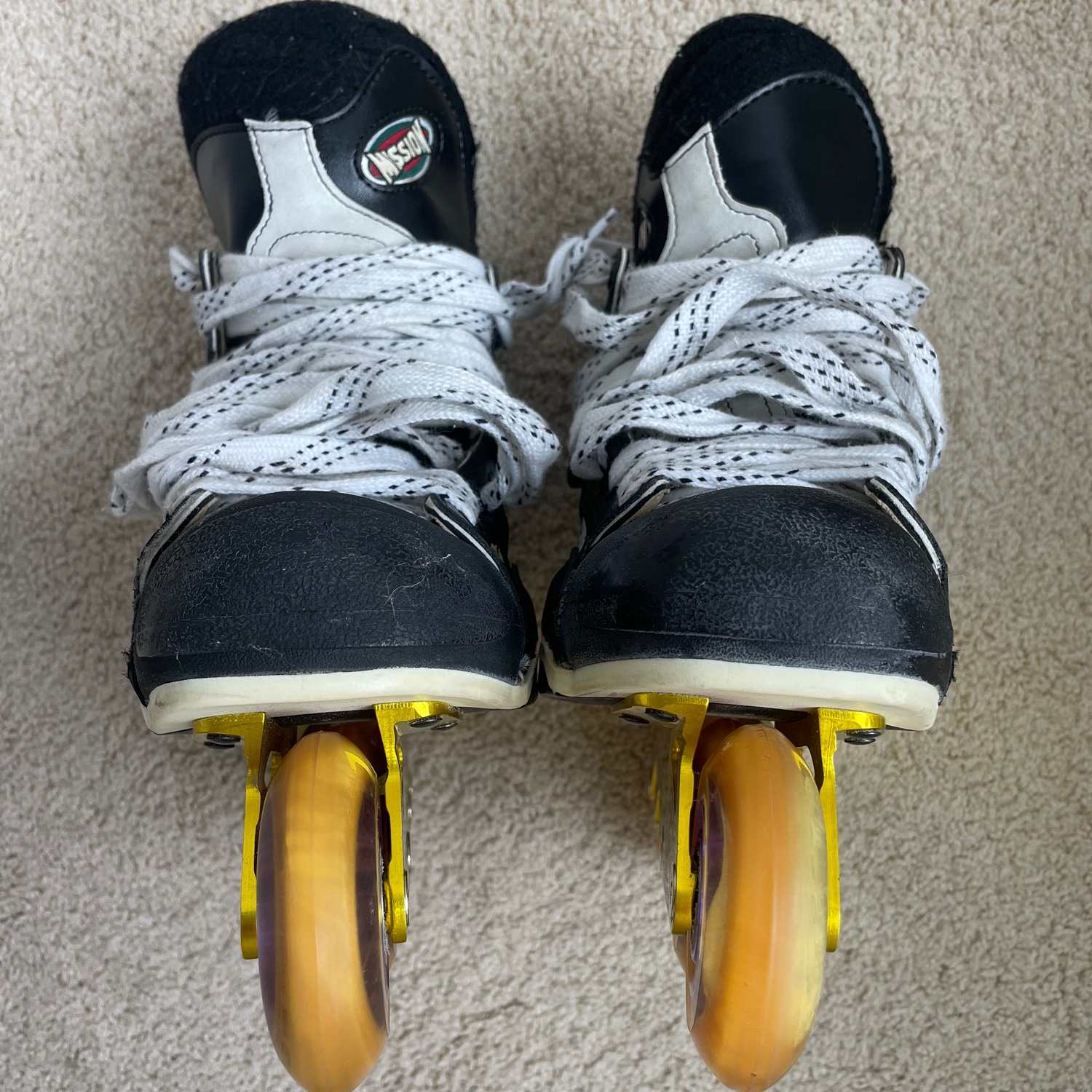 Vintage Mission Proto VI skates 8.5D mens Inline Roller Hockey Skates ...