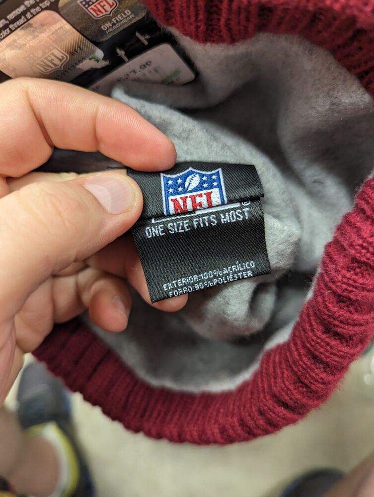 NWT Washington Commanders New Era Winter Pom-Pom Hat NFL | SidelineSwap