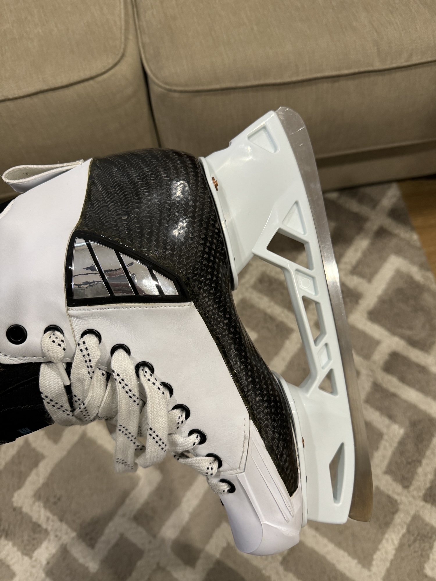 True Two Piece Custom Pro Hockey Goalie Skates | SidelineSwap