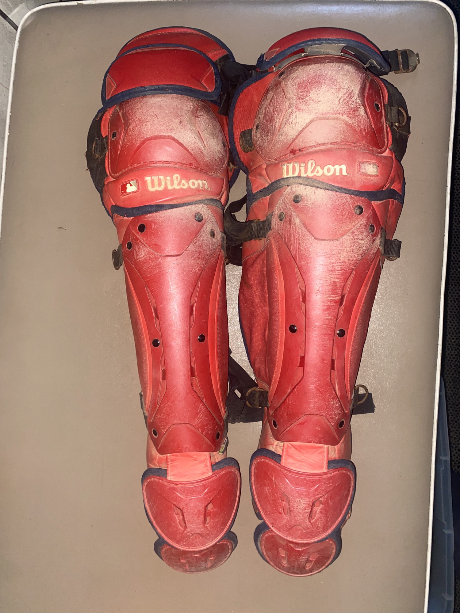Red Wilson Chest Protector and Shin Guards | SidelineSwap