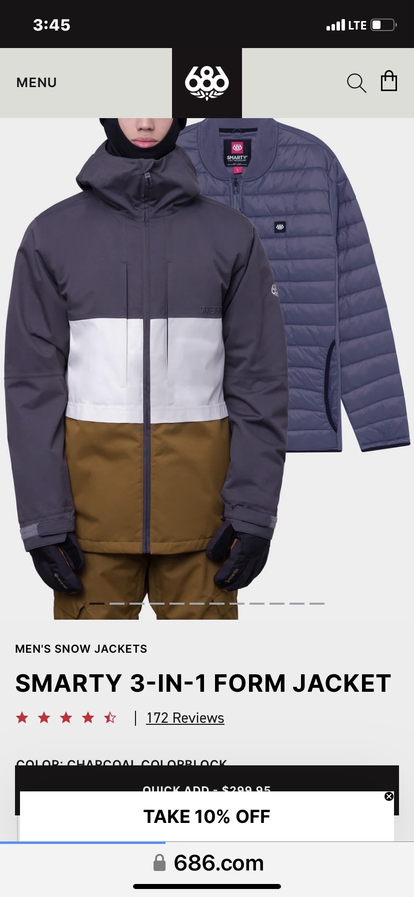 686 Men’s Smarty 3-in-1 Form Jacket | SidelineSwap