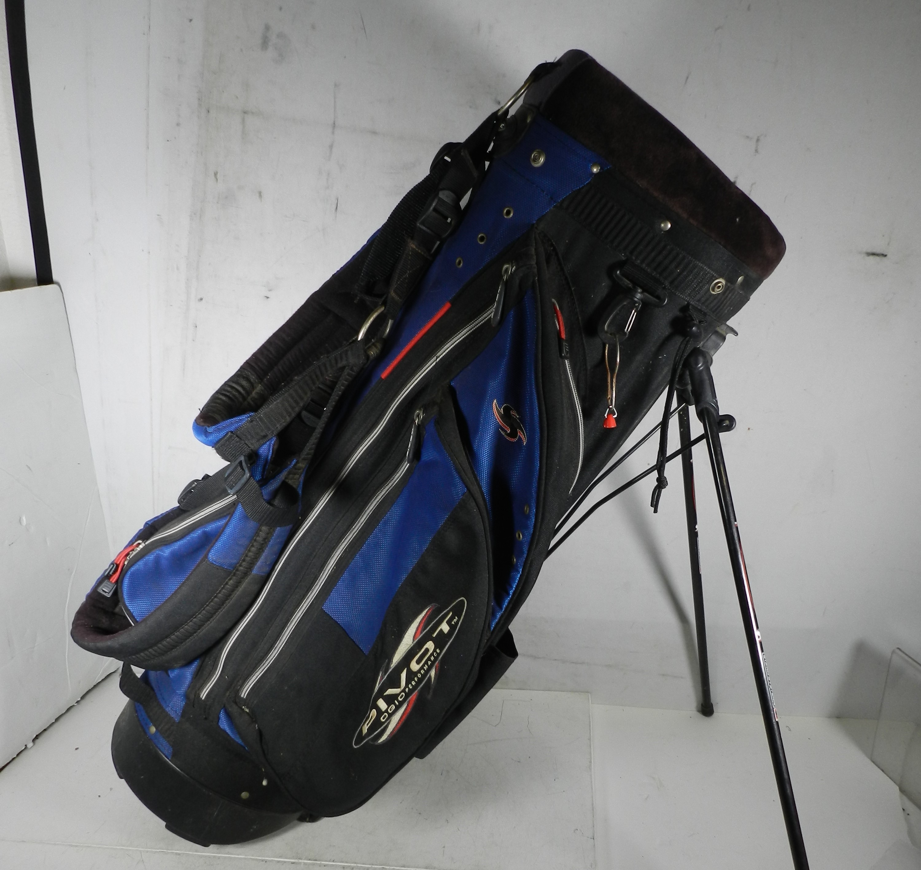 Ogio PIVOT Men's Lightweight Carry Blue & Black Golf Bag, 5 Way Divider ...