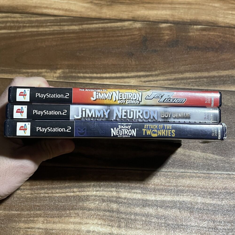PS2 Jimmy Neutron: Boy Genius (Sony PlayStation 2, 2002) + Jet Fusion ...