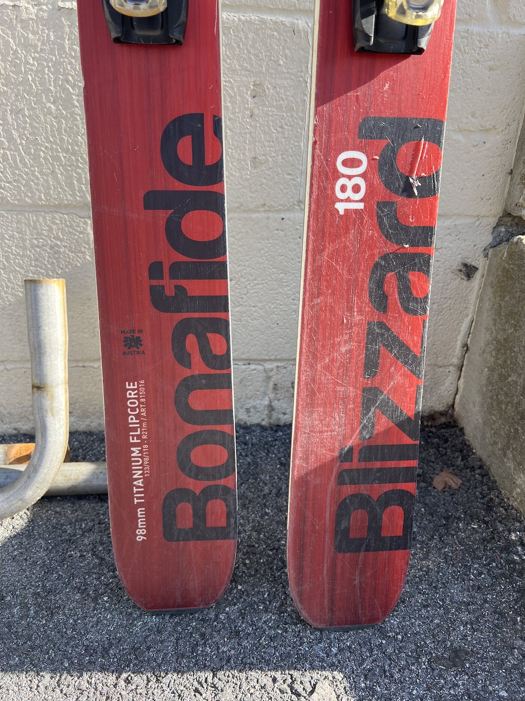 Used Blizzard Bonafide 180 Cm Men's Downhill Ski Combo | SidelineSwap