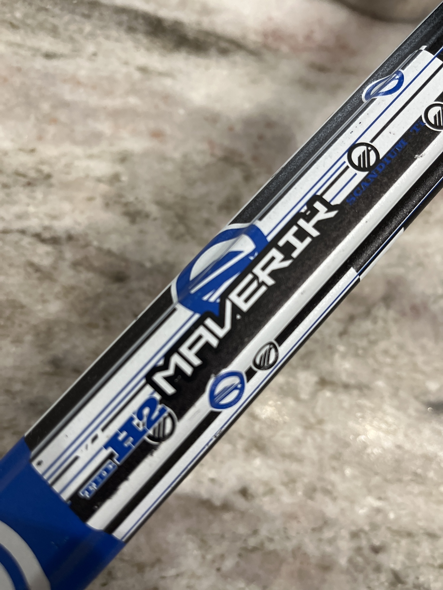 New Custom Strung Maverik H2 ScTi Shaft w/ Maverik Spider U Head ...