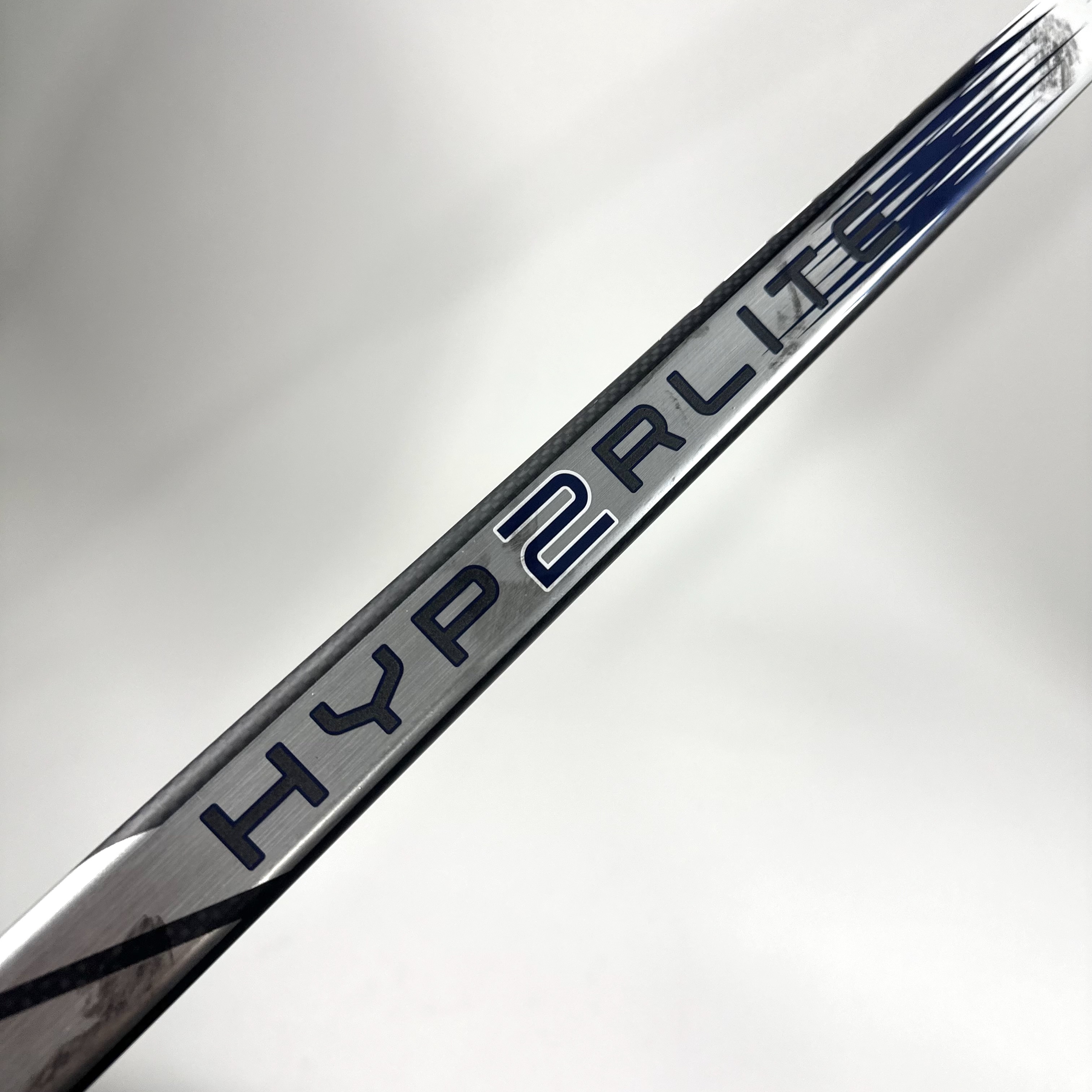 Used Navy and Gold Bauer Hyperlite 2 Goalie Stick P31 Curve 25" - #X11 ...