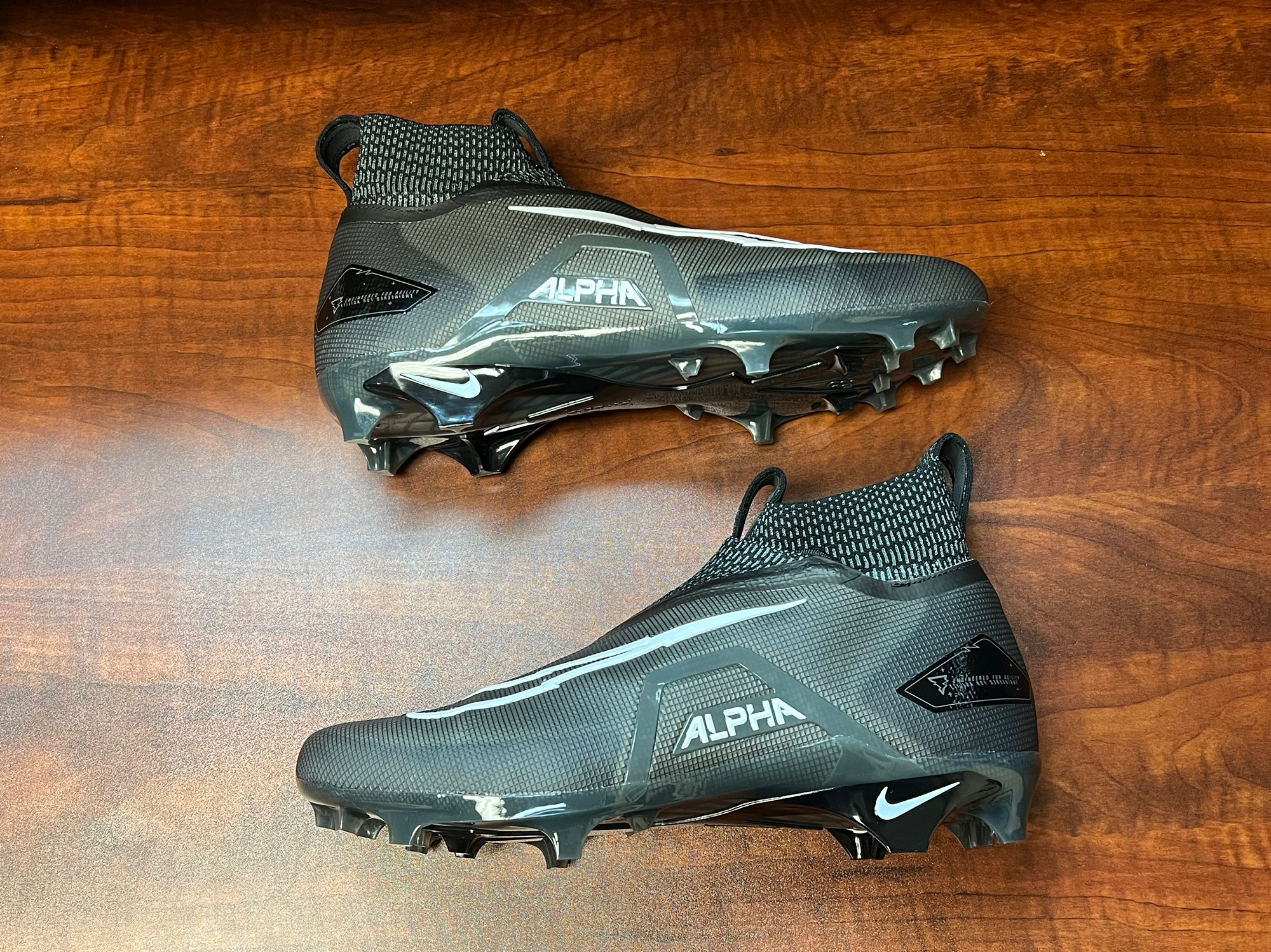 Nike Alpha Menace Elite 3 Black Football Cleats CT6648-010 Size 10.5 ...