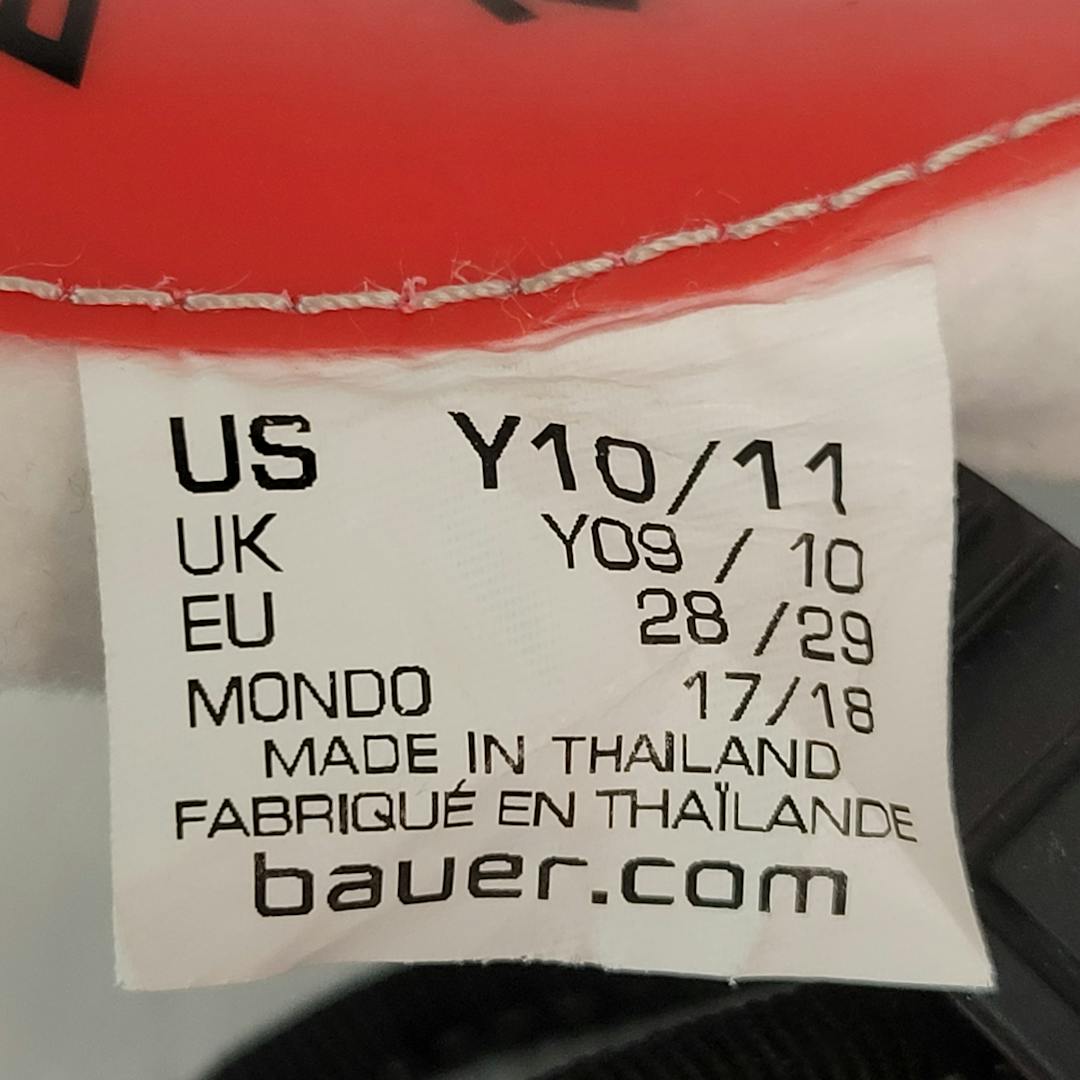 Used Bauer 10 11 Plastic Skates Youth 10.0 Soft Boot Skates | SidelineSwap