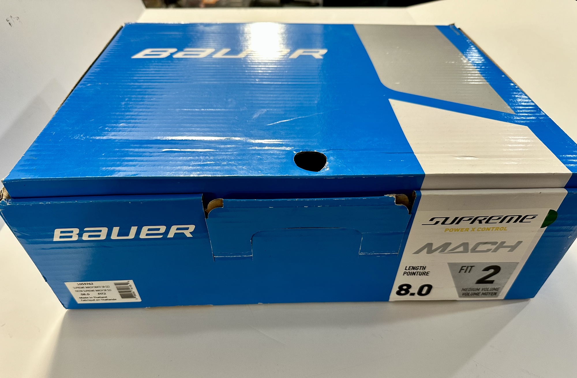 Bauer Supreme Mach Skates LS Pulse TI Steel Size 8 Fit 2 Mint Condition ...