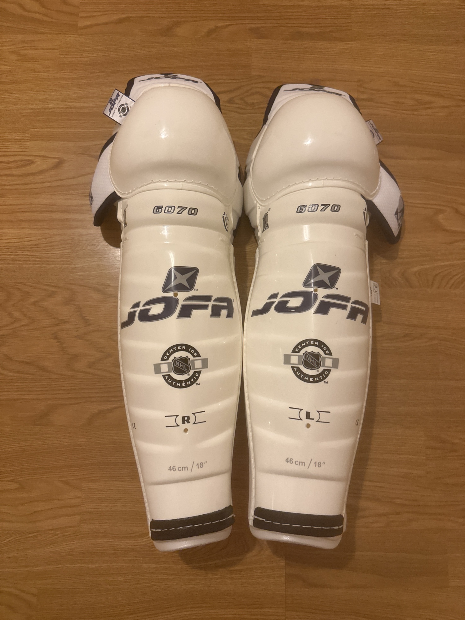 Pro Stock MADE IN SWEDEN Jofa 6070 Sr Hockey Shin Pads NEW 18 ...