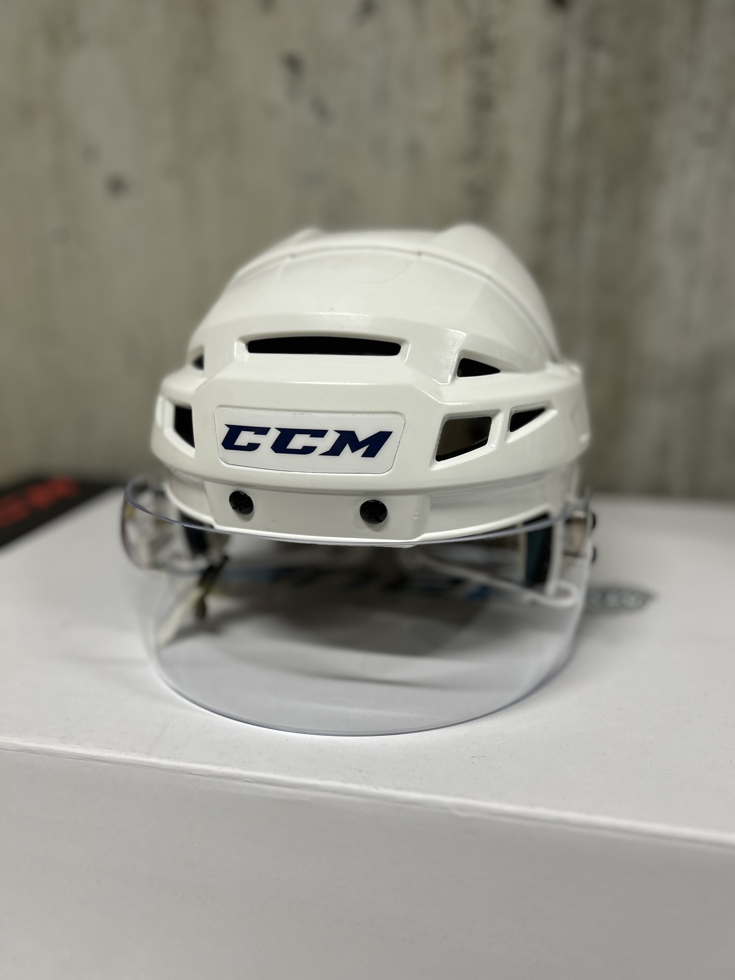 CCM Pro Stock Vector V08 Helmet (Bauer 55P Blade Cut Visor *RARE ...