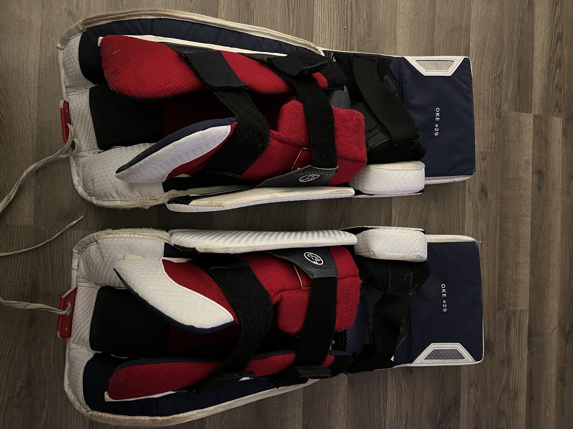 OHL Pro Stock Vaughn SLR3 goalie pads full set | SidelineSwap