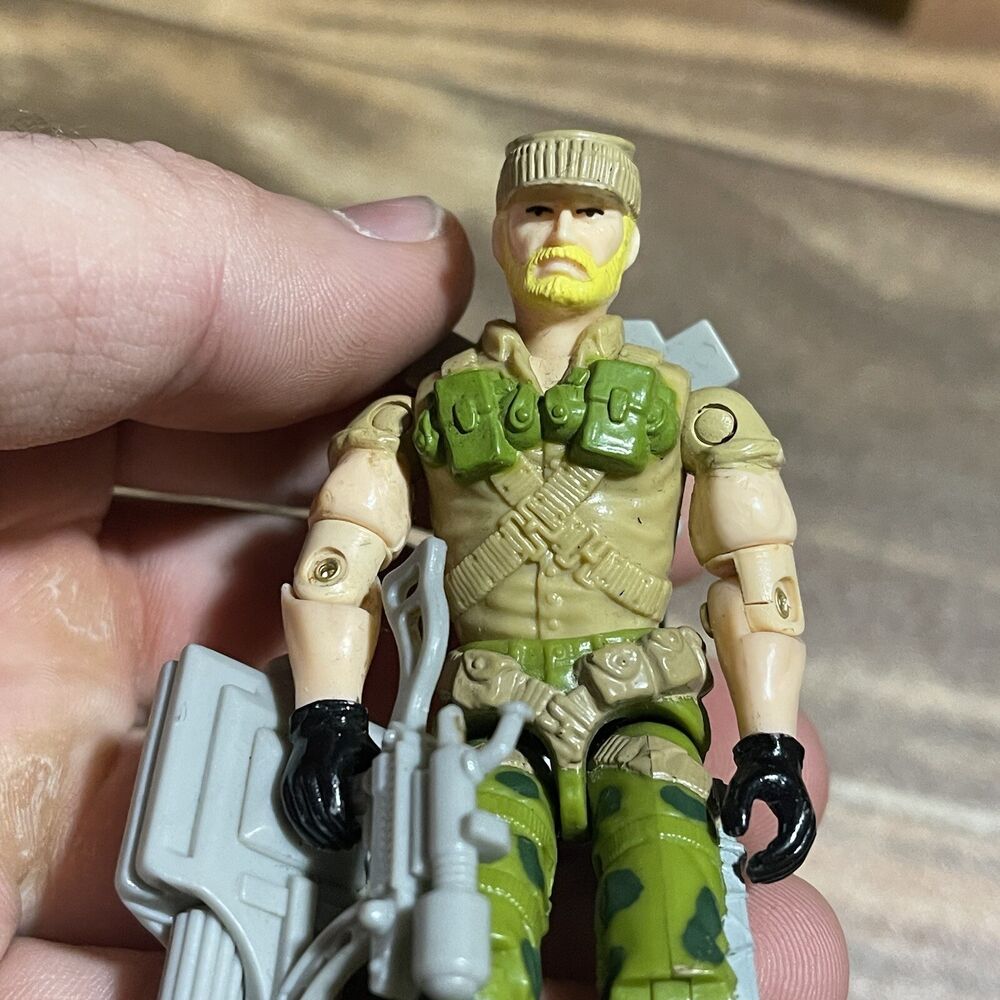 Vintage GI Joe - ROCK N ROLL w/ 2 Gatling Guns and Backpack - 1989 ...