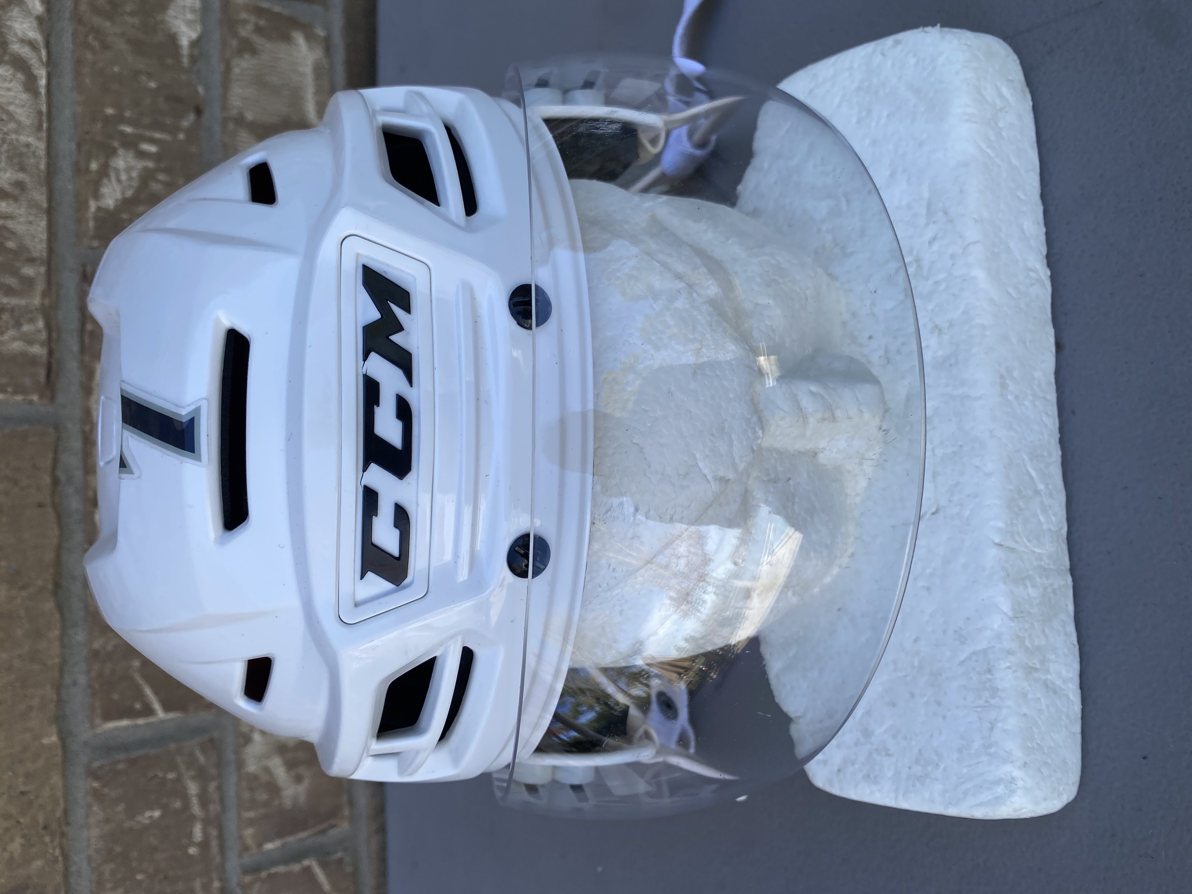 CCM Resistance Pro Stock Hockey Helmet Bauer Visor Combo Medium 5160 ...