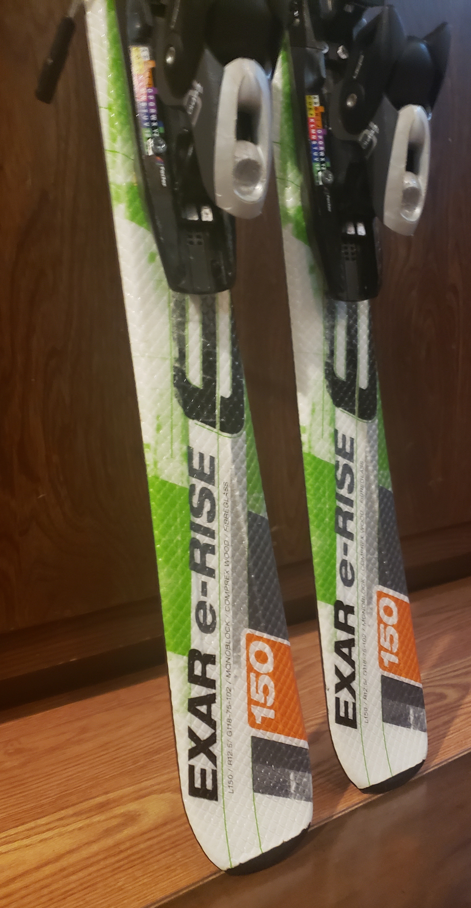 150cm Adult SKIS Elan EXAR e-RISE w/ELAN ESP10 BINDINGS *USED* GOOD ...