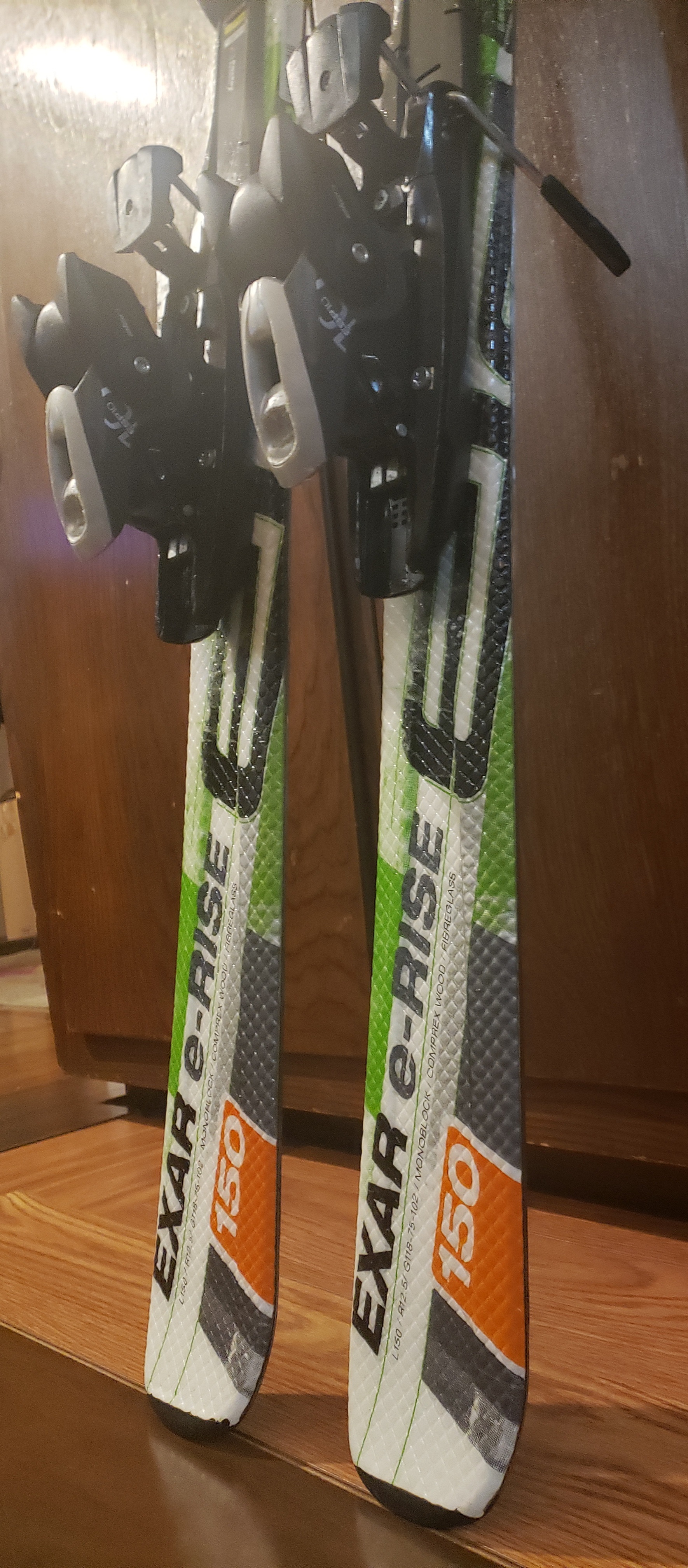 150cm Adult SKIS Elan EXAR e-RISE w/ELAN ESP10 BINDINGS *USED* GOOD ...