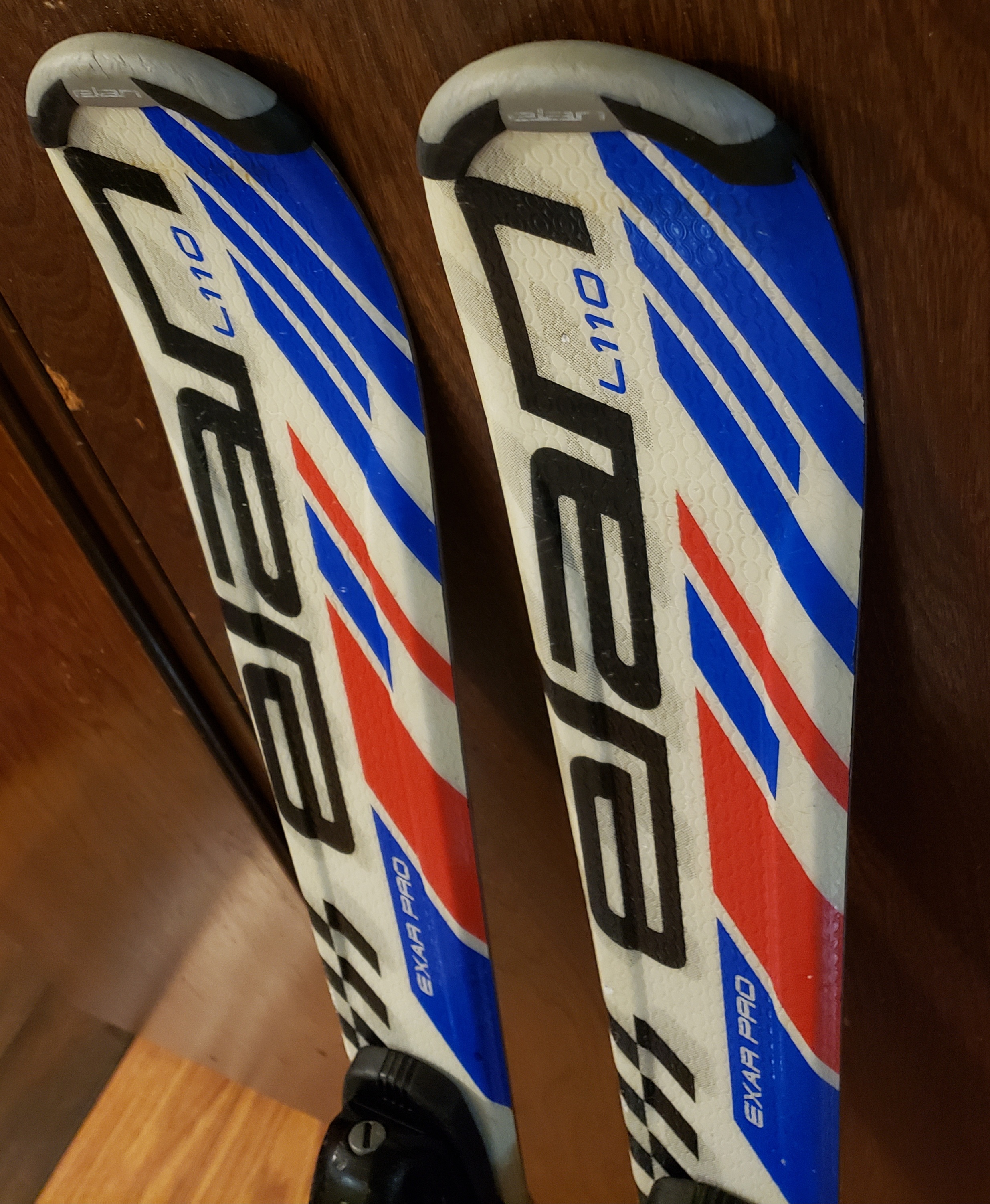 110cm Jr./Kids Skis ELAN EXAR PRO with Jr. ELAN ESP 4.5 Adjustable Bindings *USED* CLEAN ...