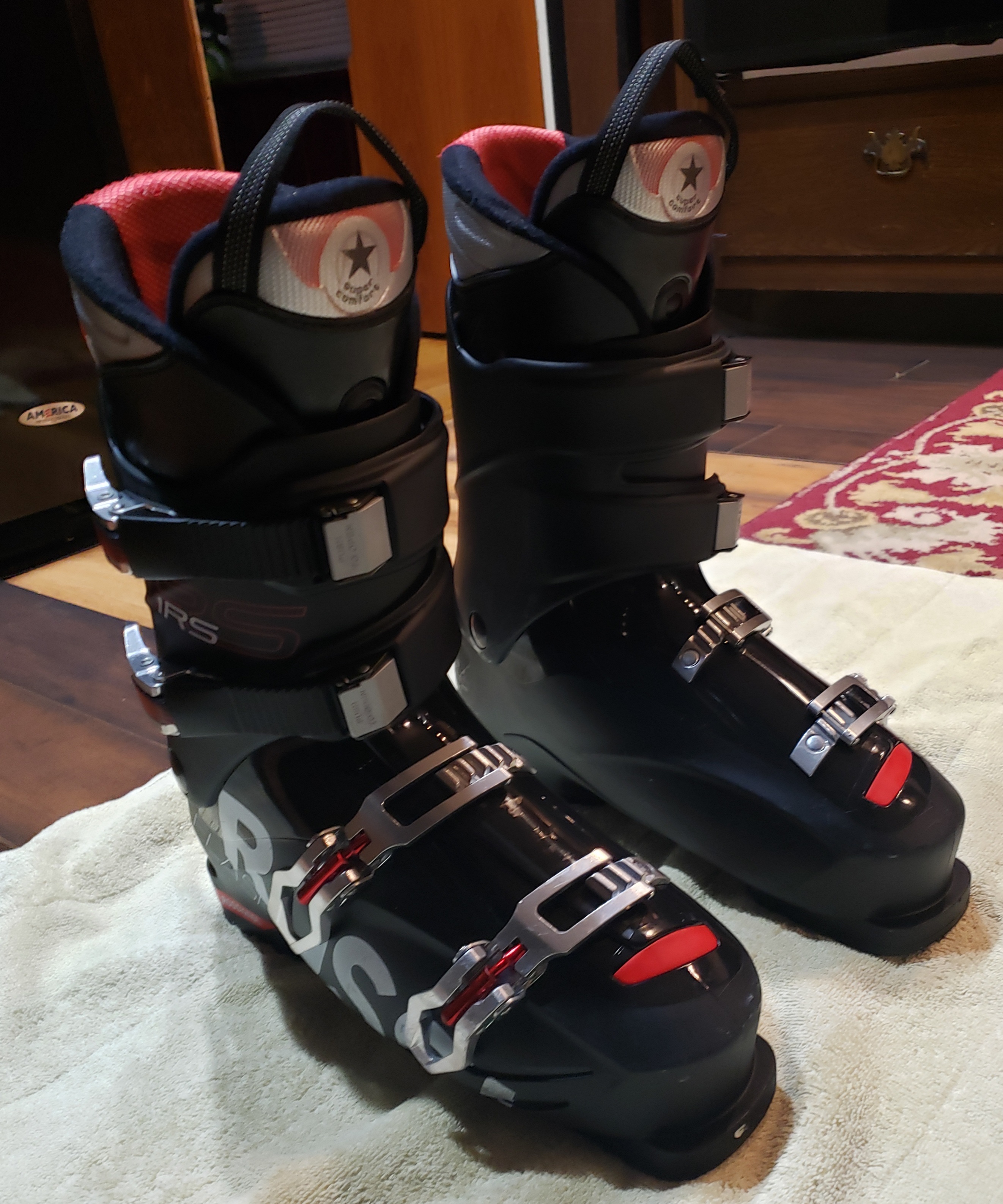 27.5 SKI BOOTS ROSSIGNOL IRS FLASH *USED* CLEAN/ MENS 9 - 9.5 ...