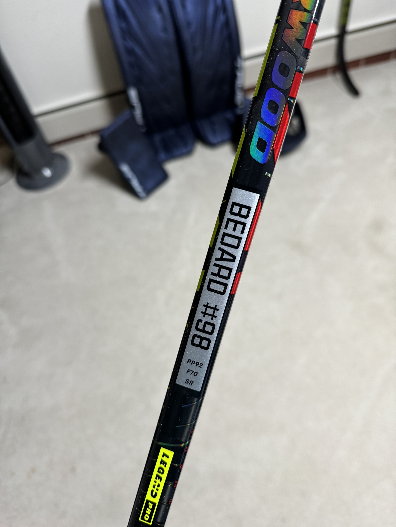 Connor Bedard Pro Spec Sherwood Custom Rekker Legend Pro Hockey Stick ...