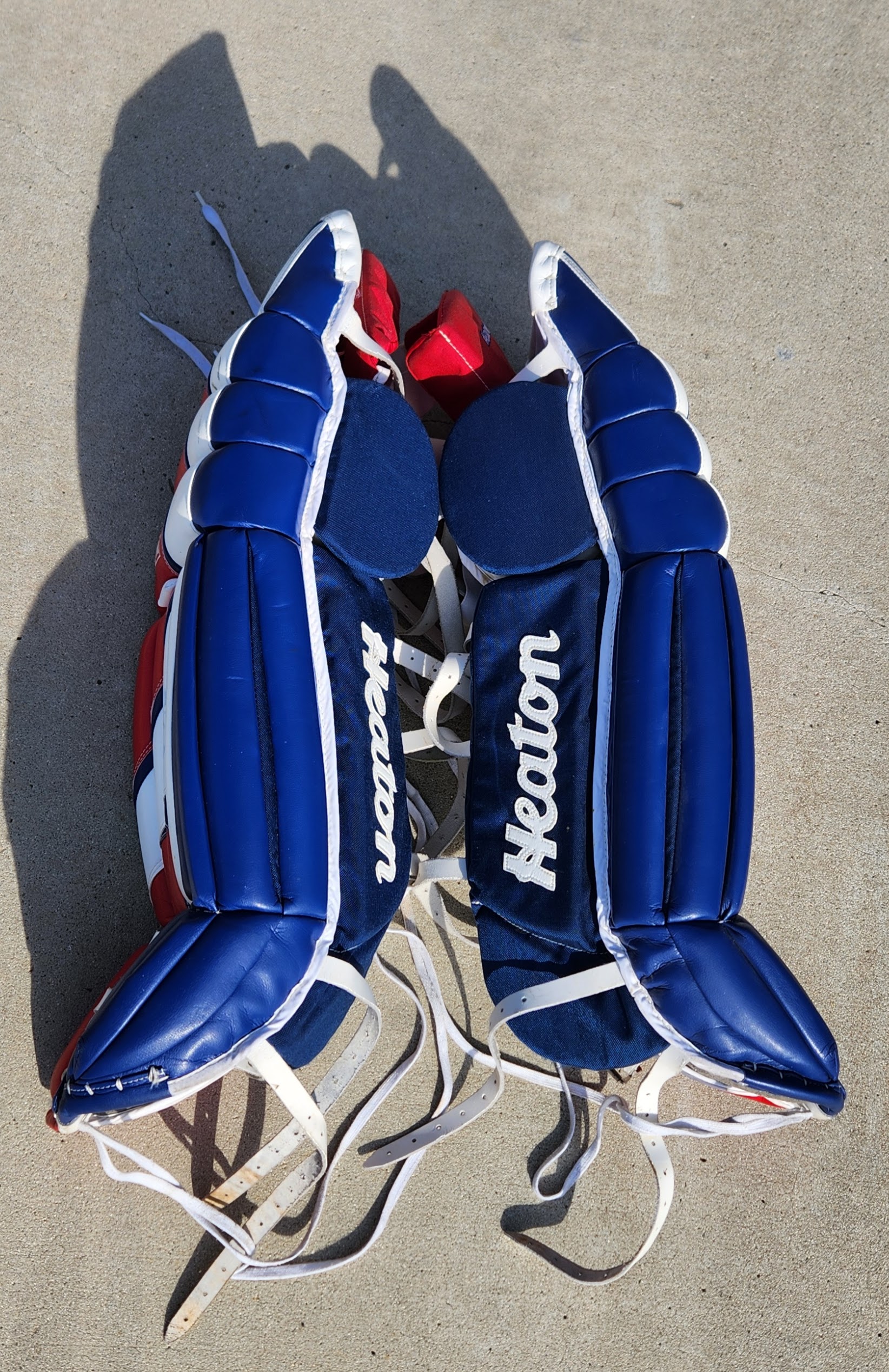 Used 34" CCM Heaton 10 Goalie Leg Pads - Great Condition | SidelineSwap