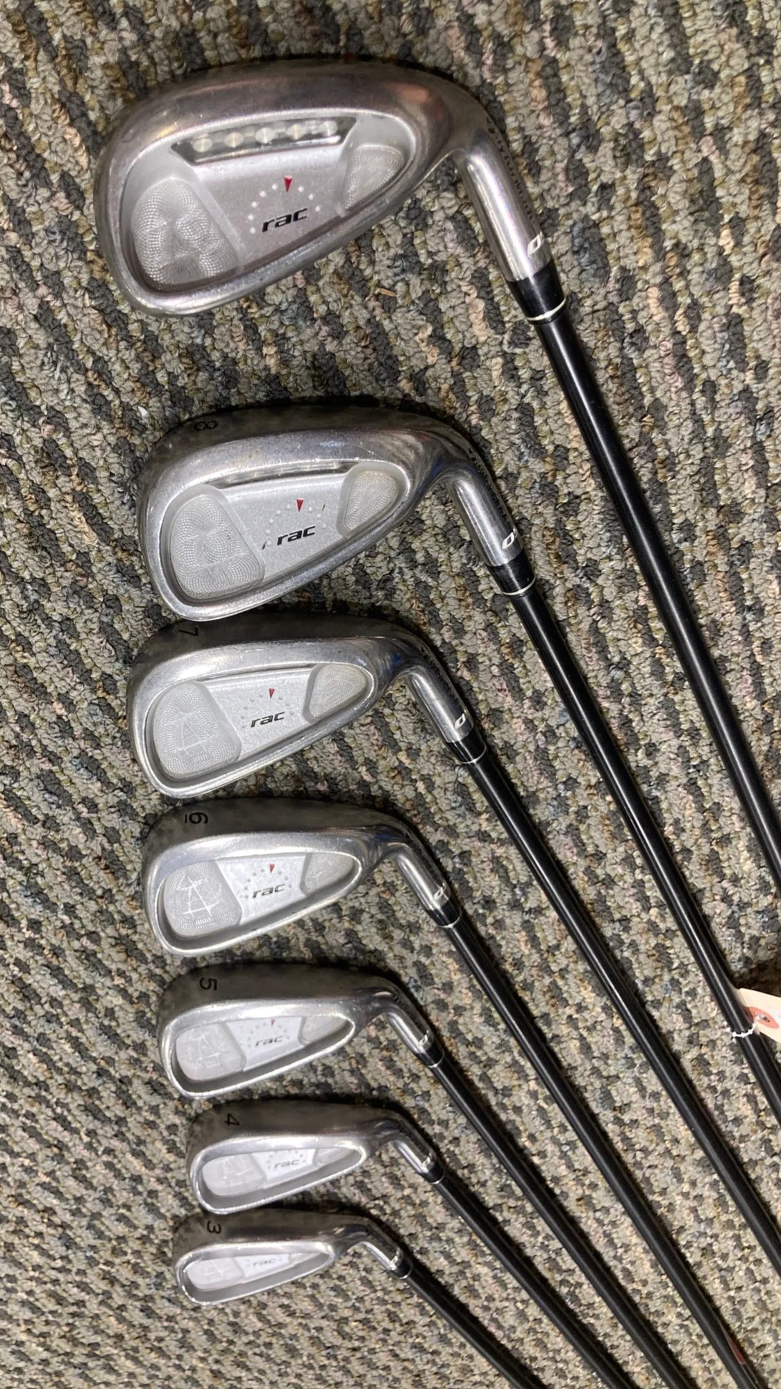 Used Men's TaylorMade Rac OS Right Iron Set Stiff Graphite | SidelineSwap