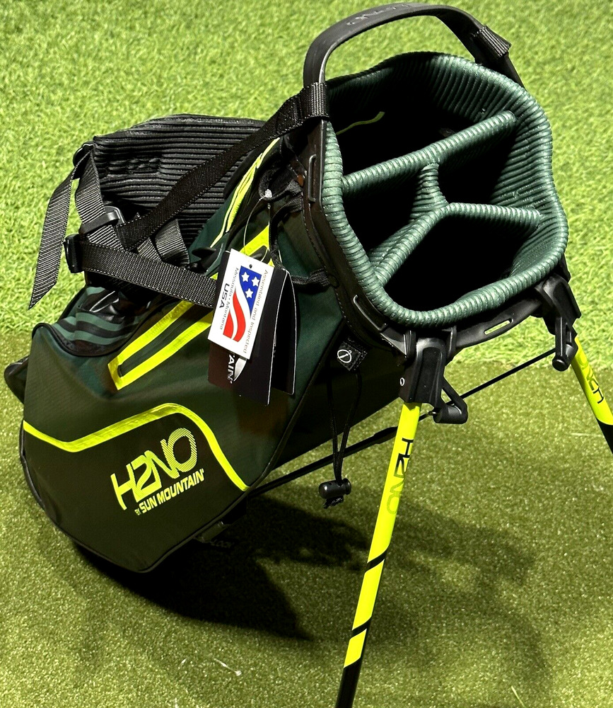 Sun Mountain H2NO Litespeed Golf Stand Bag 4-Way Black-Forest-Atomic ...