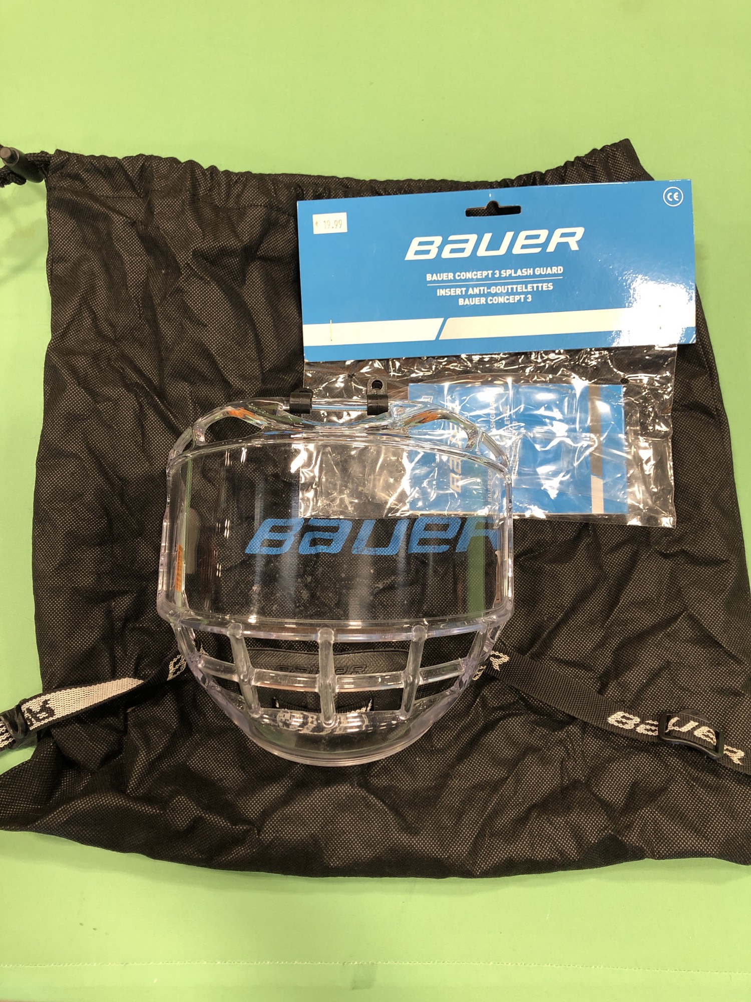 Used Junior Bauer Concept 3 Full Shield with New Splash Guards ...