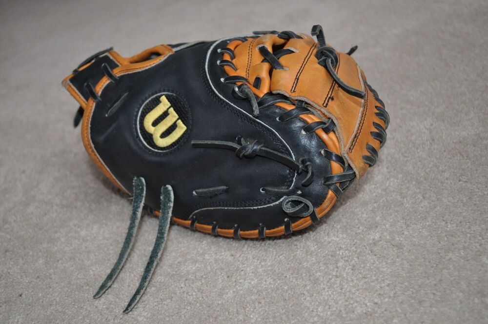 32.5” Wilson A2000 1791 Pudge Catcher Mitt Pro Stock RHT | SidelineSwap