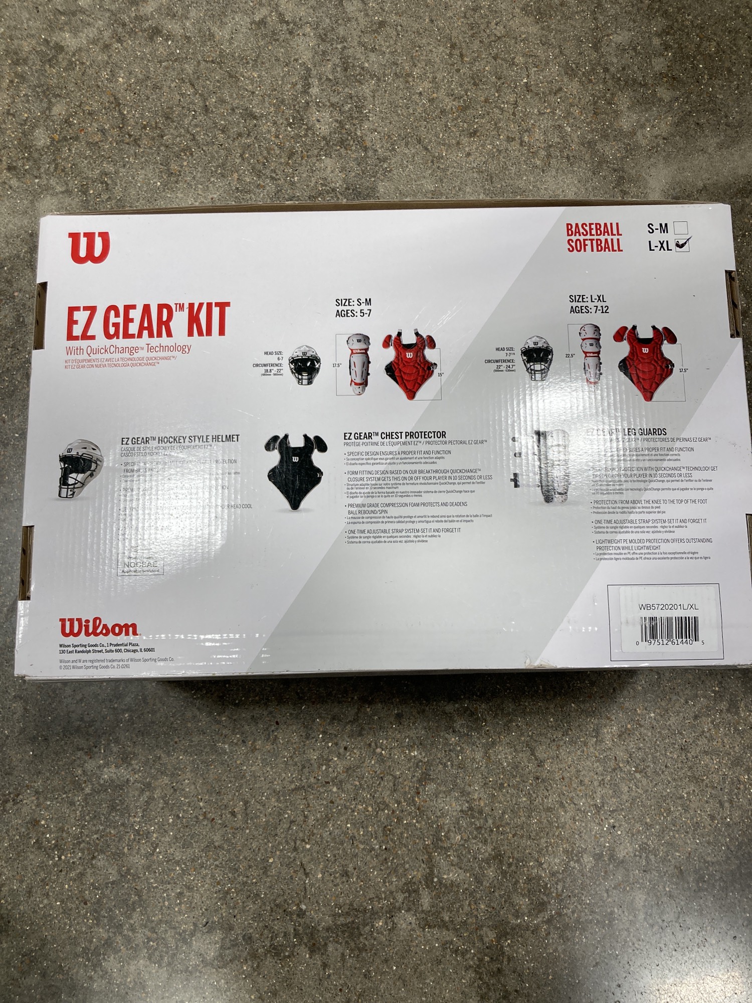 Used Wilson EZ Gear Kit Catcher's Set | SidelineSwap