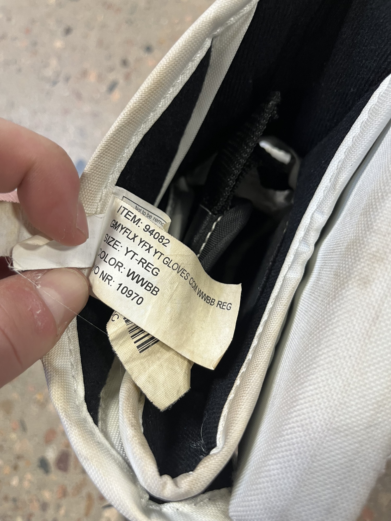 Used CCM Yflex Regular Goalie Glove | SidelineSwap