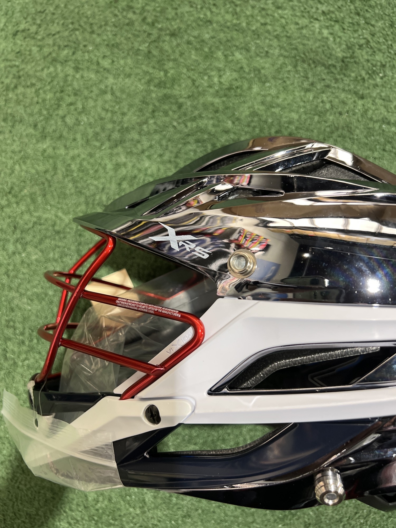 New Cascade XRS Chrome / Red Helmet | SidelineSwap