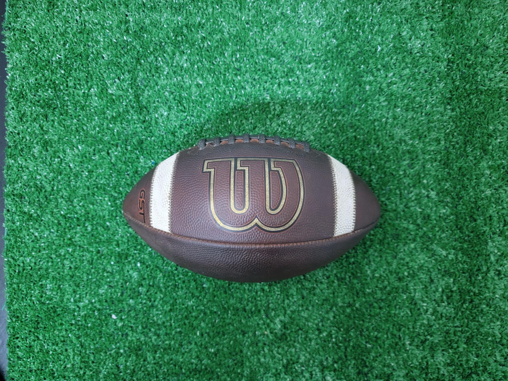 Mudded/Prepped Youth GST Leather Wilson Football | SidelineSwap