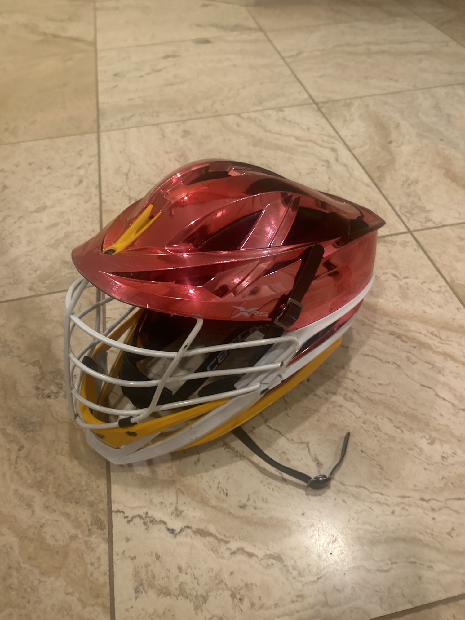 Chrome red cascade xrs helmet | SidelineSwap