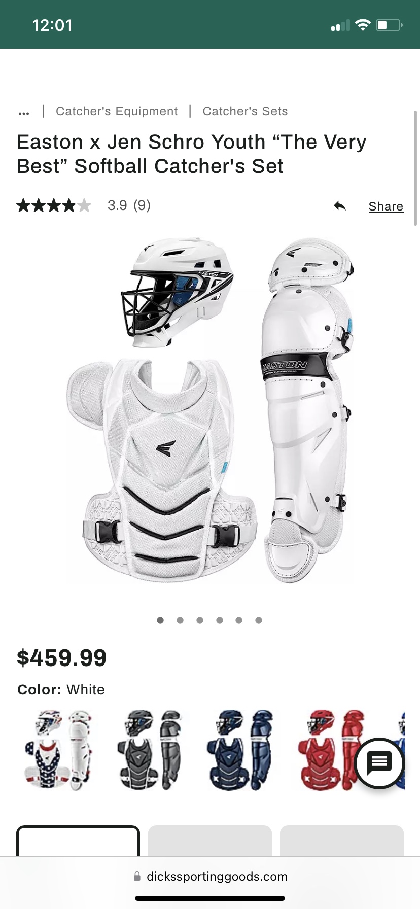 Easton Jen Schro The Very Best Catcher's Set | SidelineSwap