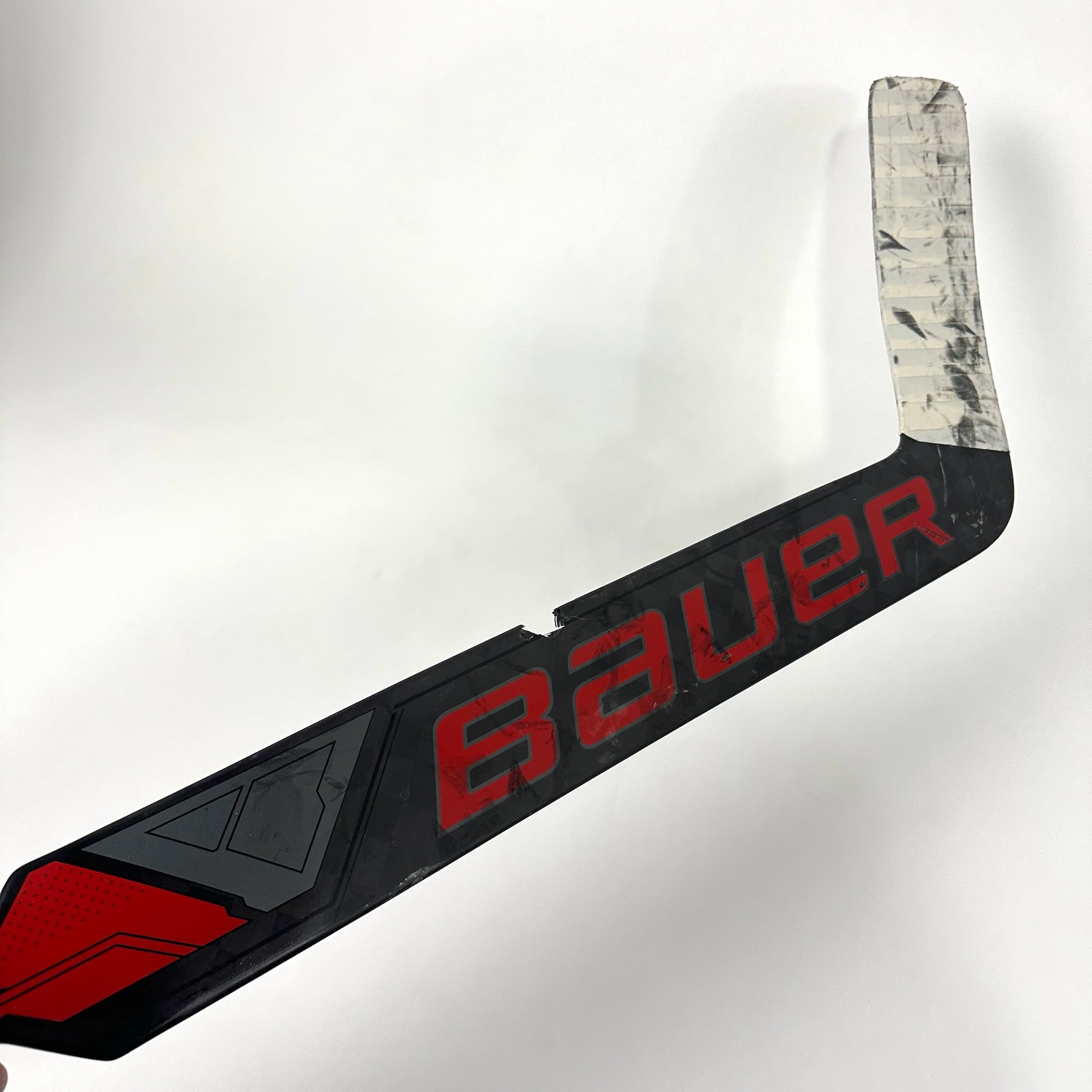 Damaged Black and Red Bauer Mach Goalie Stick - 25" paddle #G324-10 ...