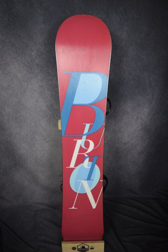 BURTON GENIE SNOWBOARD SIZE 150 CM WITH NEW SALOMON LARGE BINDINGS ...
