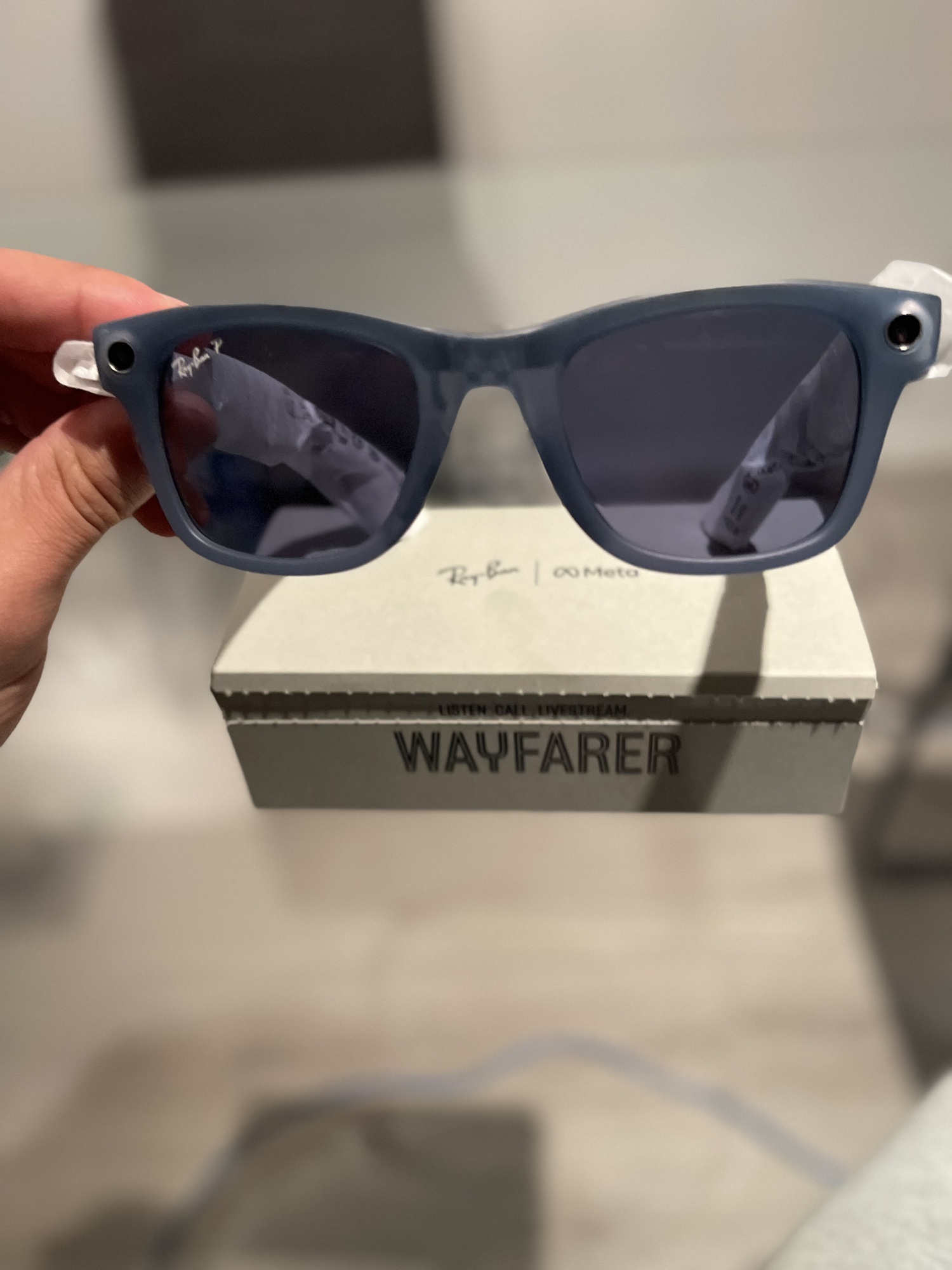 Ray Ban X Meta Wayfarer - Matte Jeans - Dusty Blue | SidelineSwap