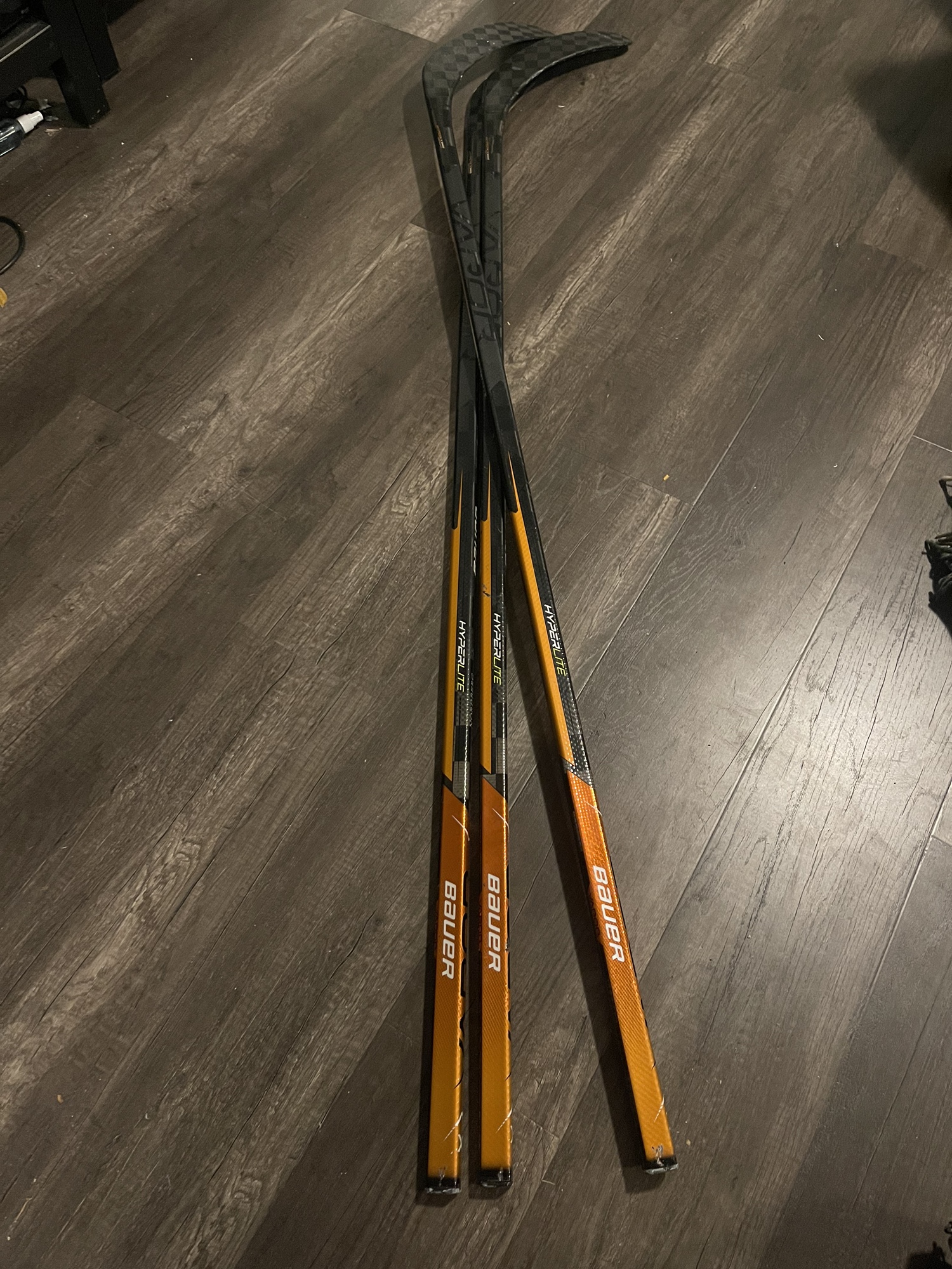 3 Pack — Custom Orange Bauer Hyperlite LH P92 87 Flex | SidelineSwap
