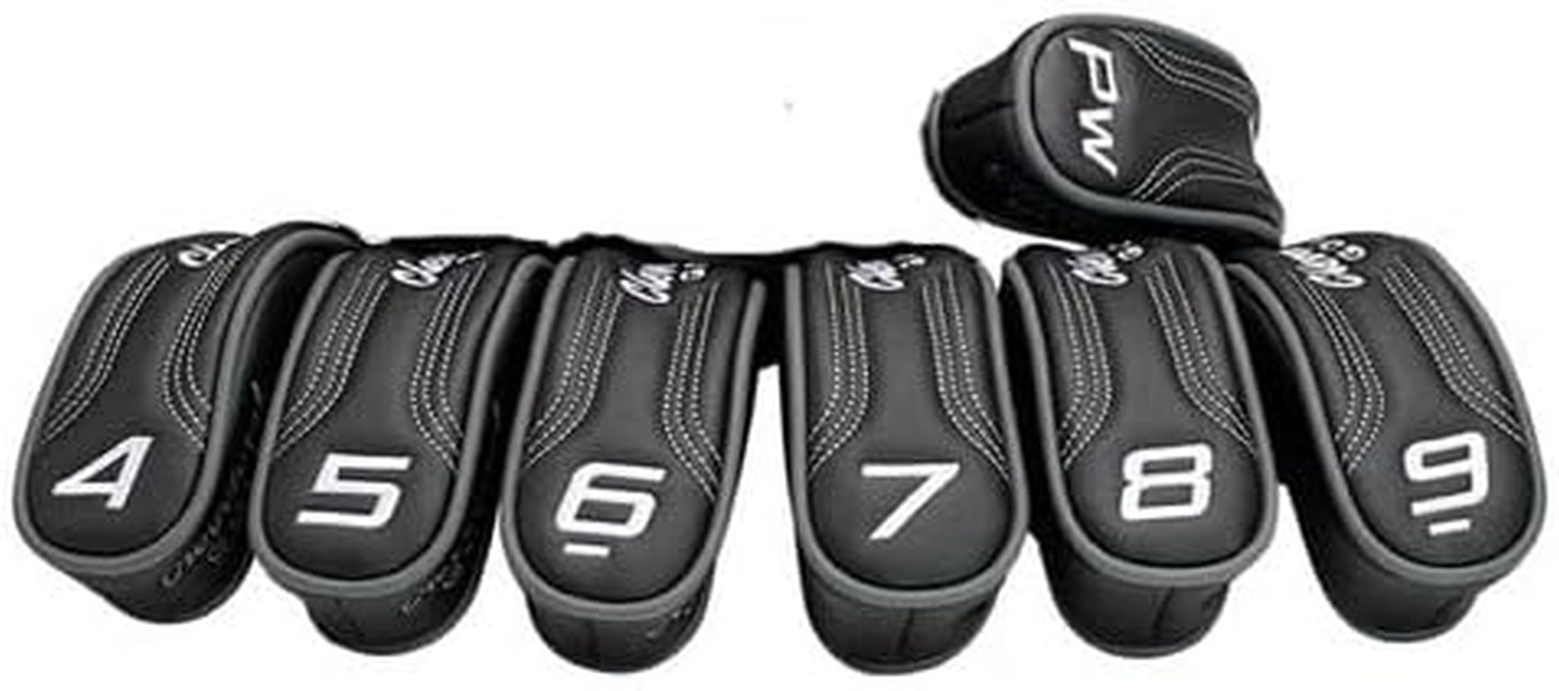 Cleveland Launcher XL Halo Iron Headcovers 7pk (Black, 4-PW) Golf NEW ...