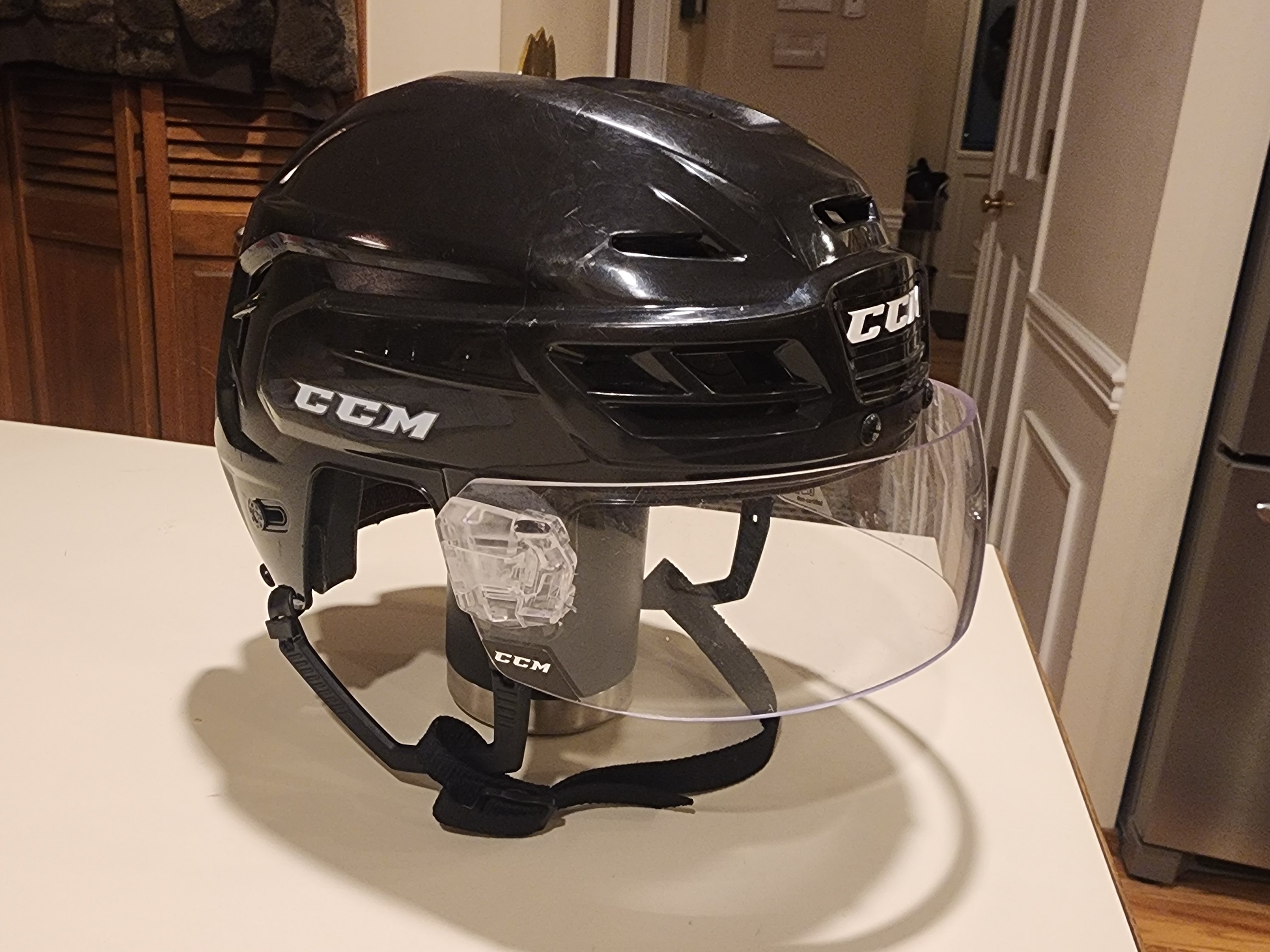 Large Black CCM Resistance Helmet with visor | SidelineSwap