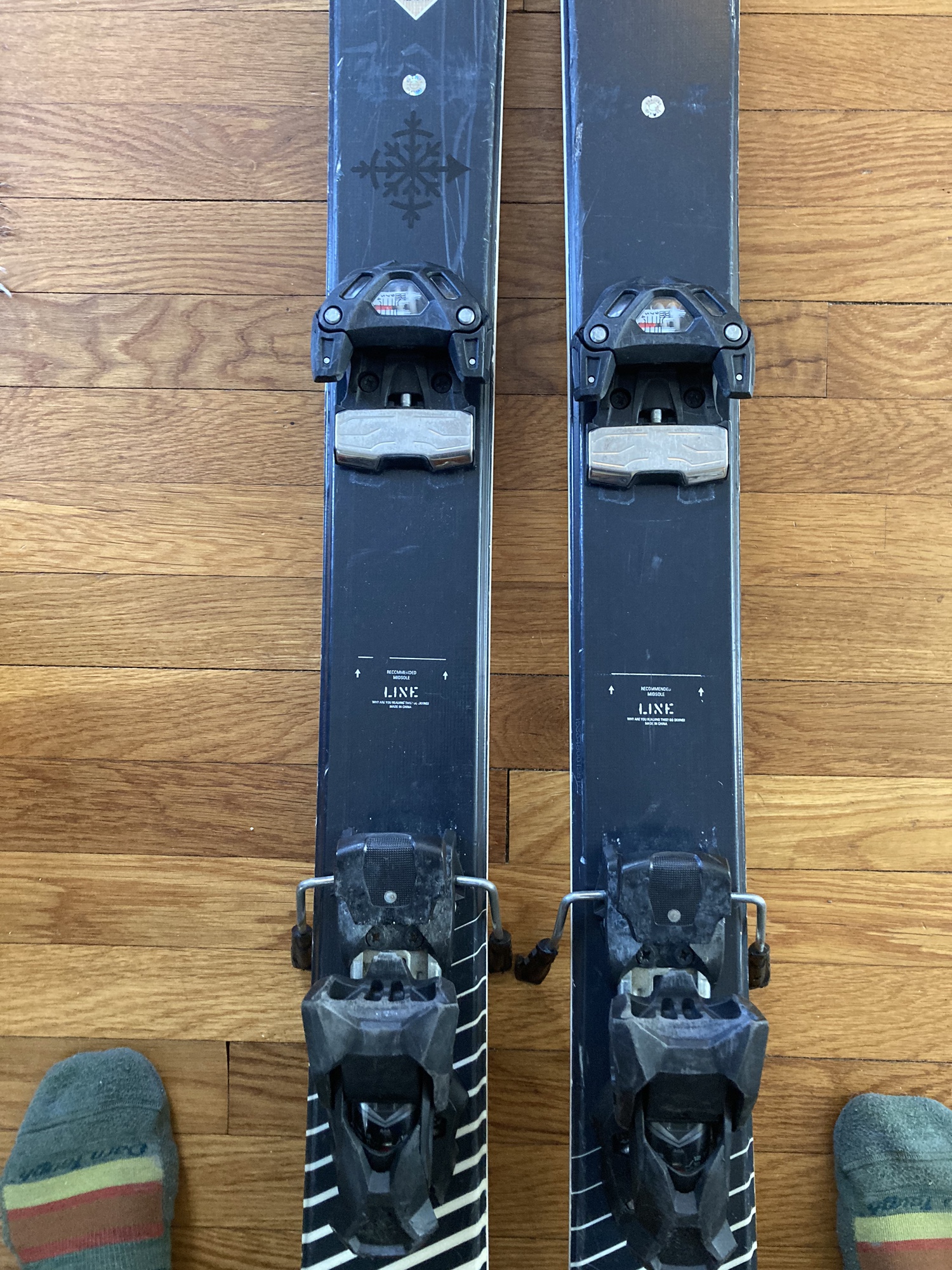 Used All Mountain With Bindings Max Din 11 Sick Day Skis | SidelineSwap