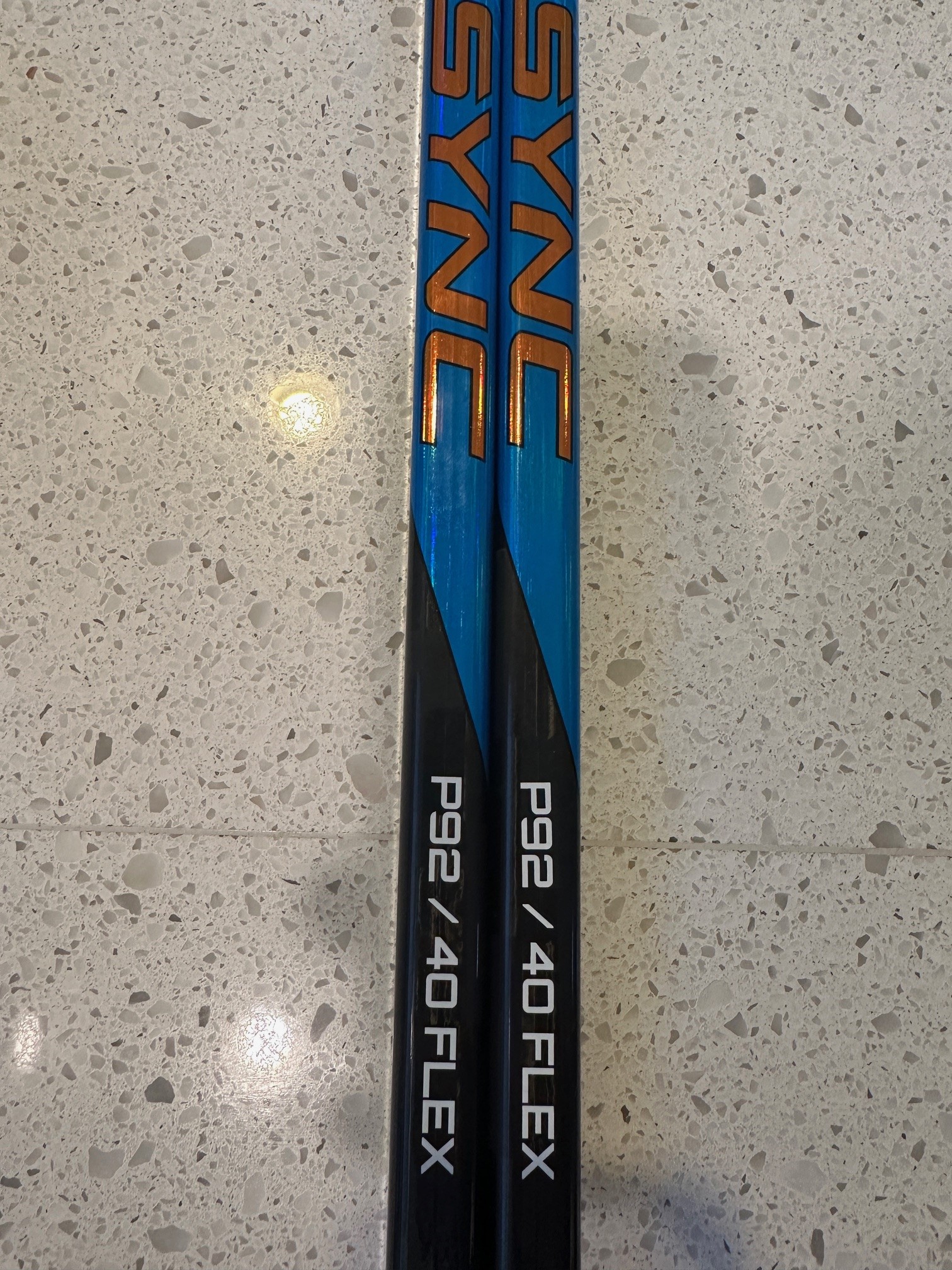 New Junior Bauer Left Hand Nexus Sync Hockey Stick P92 (2 Pack ...