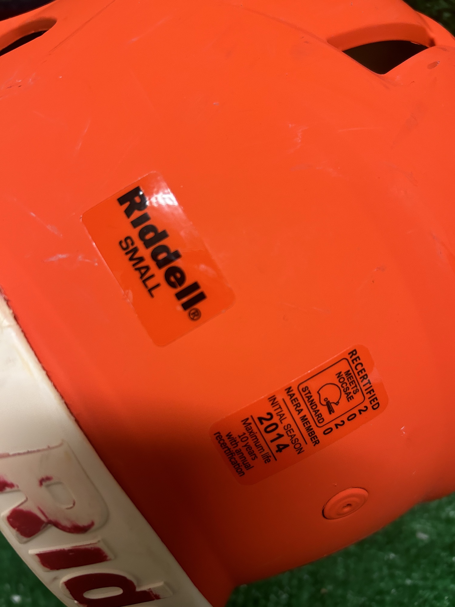 Adult Small - Riddell Speed Football Helmet - Orange Matte | SidelineSwap