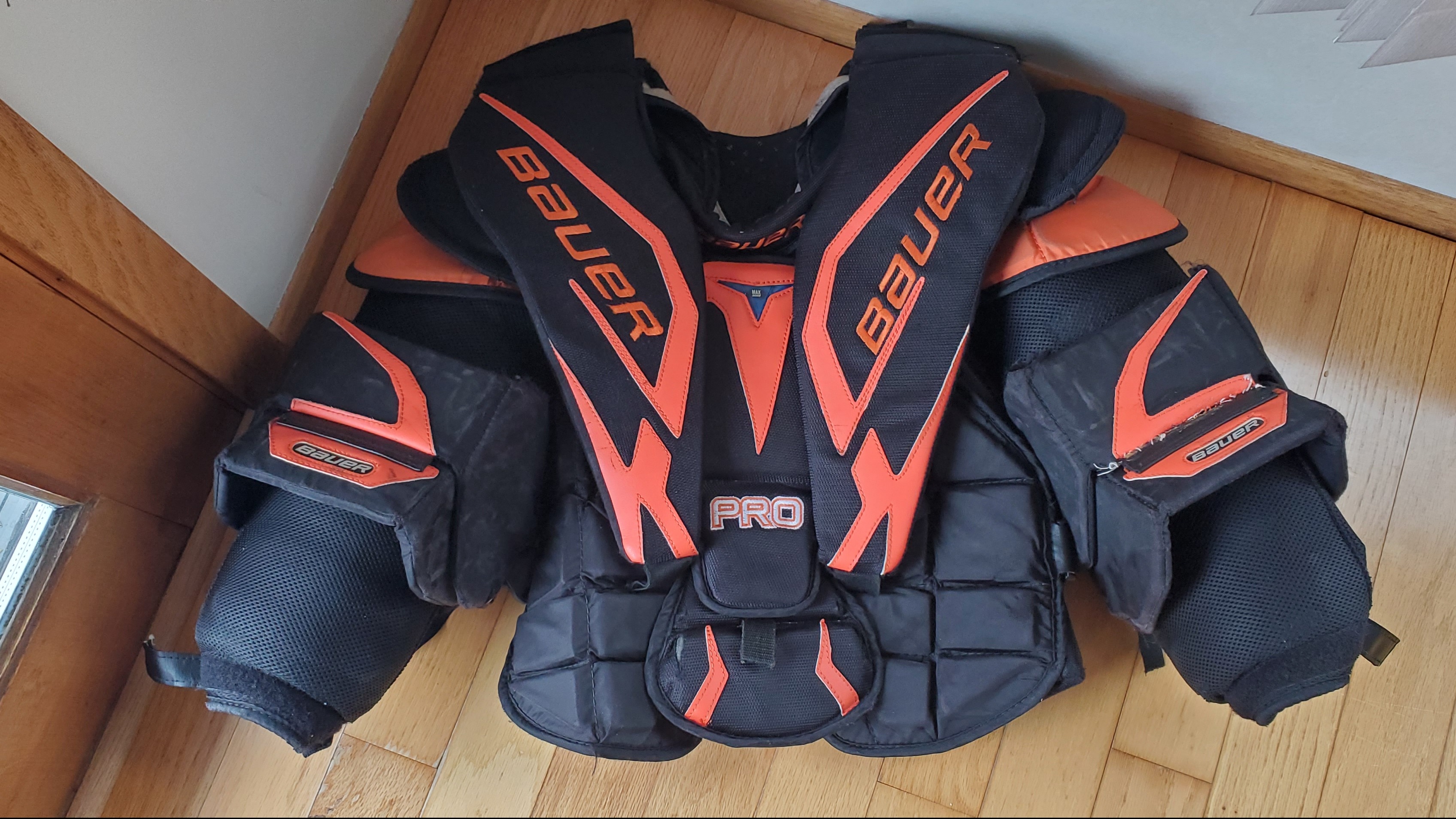 Large Bauer Pro Goalie Chest Protector Custom Pro Stock | SidelineSwap